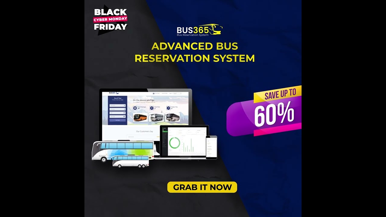 Bus365 - UP TO 60% OFF | Advanced Bus Reservation System | Black Friday & Cyber Monday Software Deal