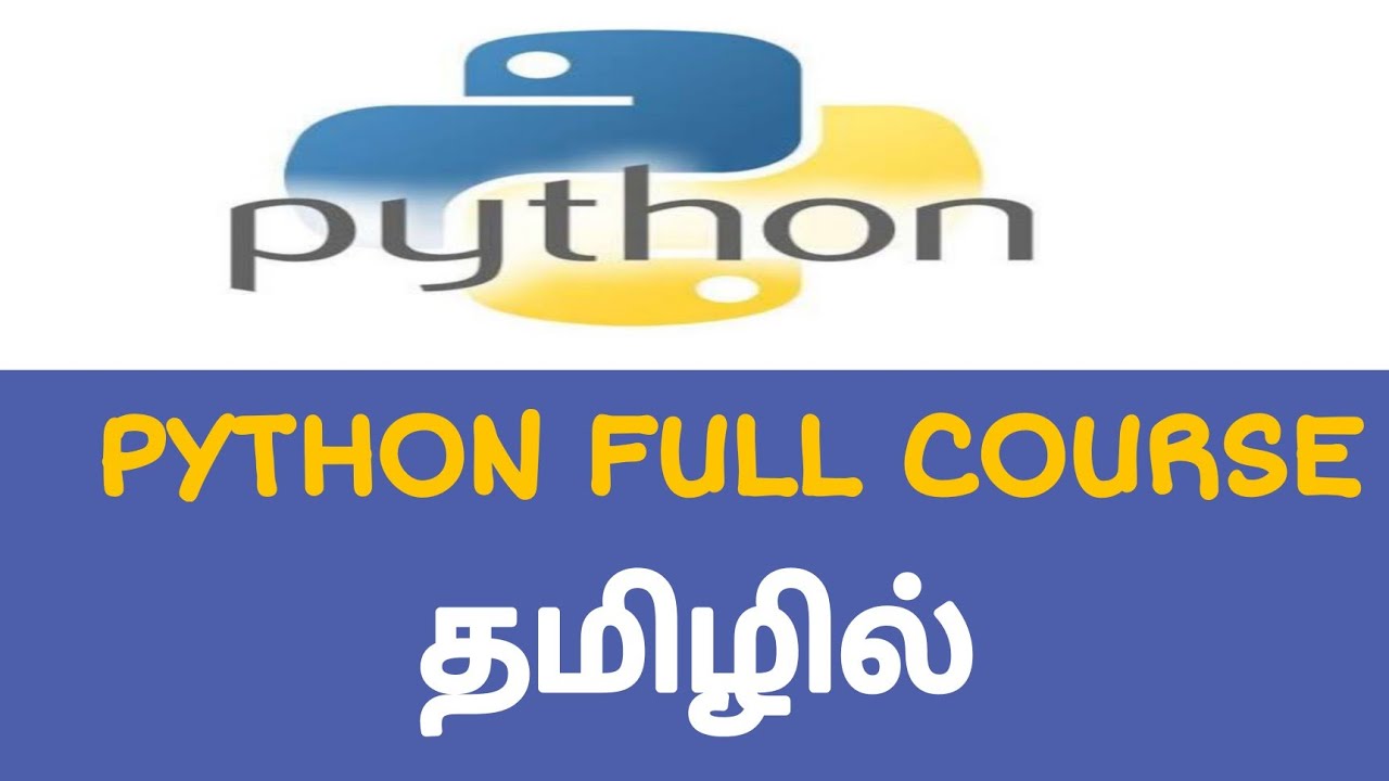 Python in Tamil|Python Tutorial for Beginners in Tamil|Python full course in tamil #pythontamil