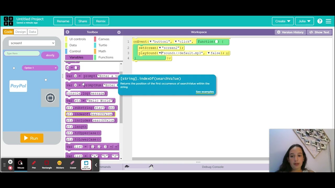 Code.org AppLab Toolbox Tour + Tutorial