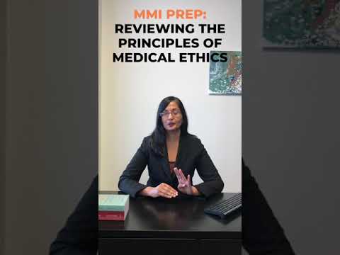 MMI Prep: Reviewing the Principles of Medical Ethics (1/4) #shorts #MMI
