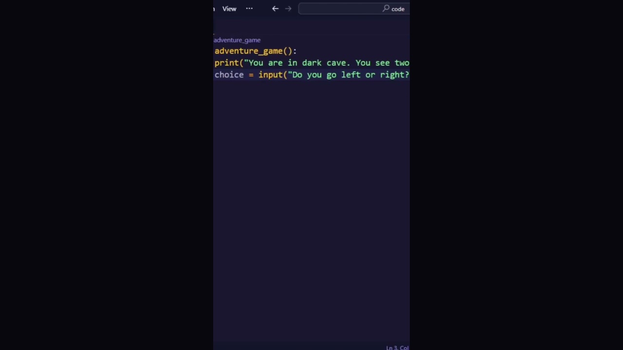 Text based adventure game in Python & #python #programming