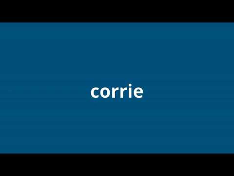what is the meaning of corrie
