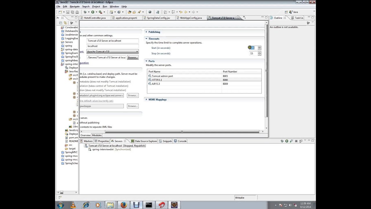 How to fix Eclipse Tomcat not starting in 45 seconds