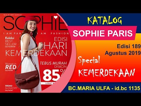 KATALOG baru SOPHIE martin PARIS agustus 2019