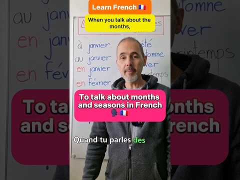 To talk about months and seasons in French π¨π΅π
π | Learn French grammar with Moh and Alain #french