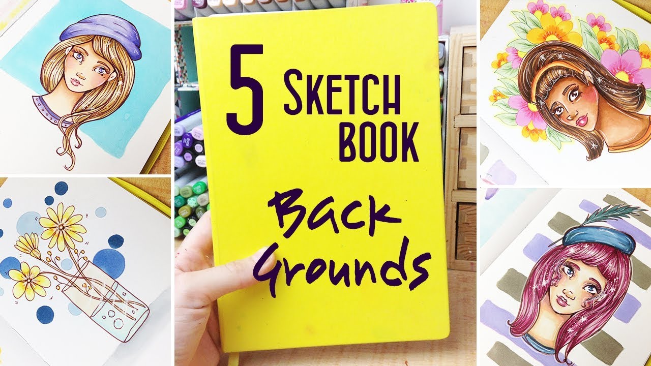 5 Easy Backgrounds to add to Your Art, Drawings and Sketchbook: A Few Ideas and Tips
