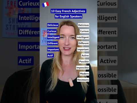 10 Easy French Adjectives for English Speakers | Do You Know Them?