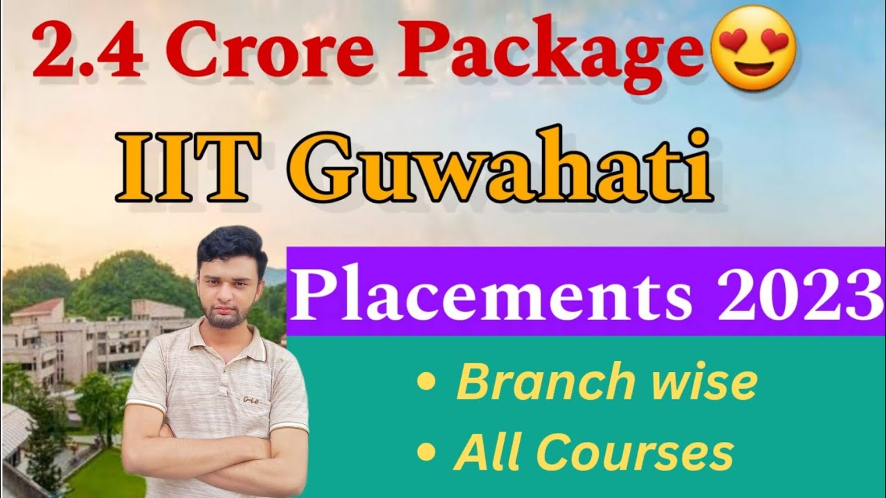 IIT Guwahati Placements 2023🔥 | Branch wise, All Courses | 2.4 Crores Package😍