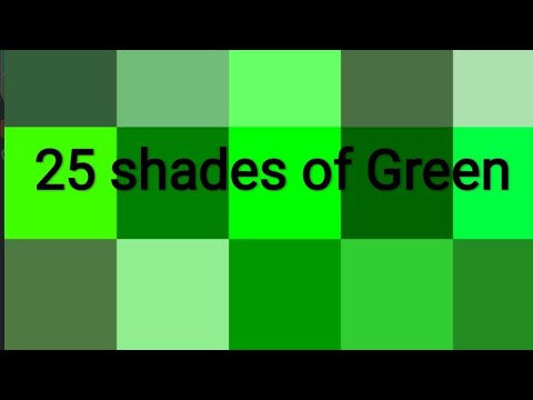 25 different shades of green color and their names #trending #colors#greenshades