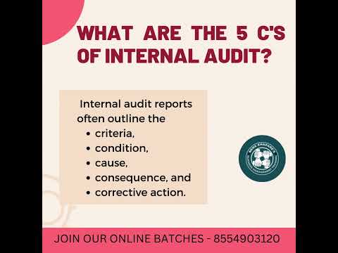 Learn 5Cs of internal Audit