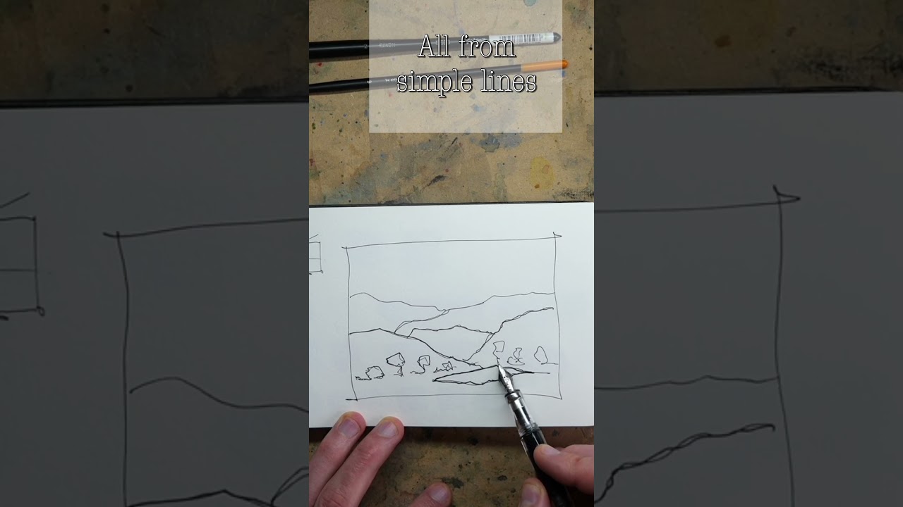 Landscape sketchers always forget THIS technique