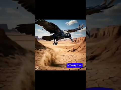 A Thirsty Crow 🐦 Story in urdu| Animated stories| Cartoon for kids| Moral Stories| bedtime stories