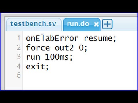 Using ModelSim DO file