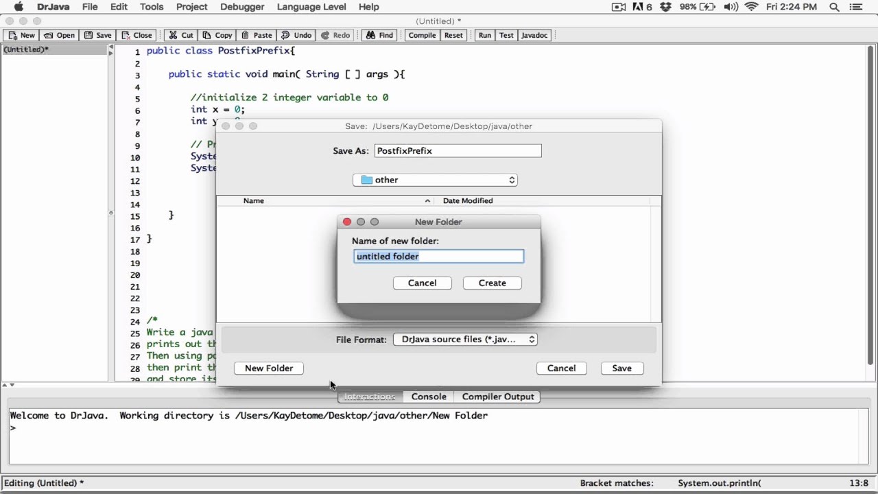 Other Java Programs - Prefix, Postfix Incrementors/Decrementors - Java
