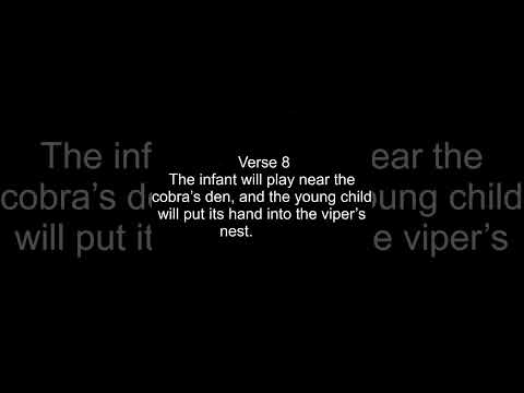 Bible Verses About Animals Isaiah 11 Verse 6 to 9