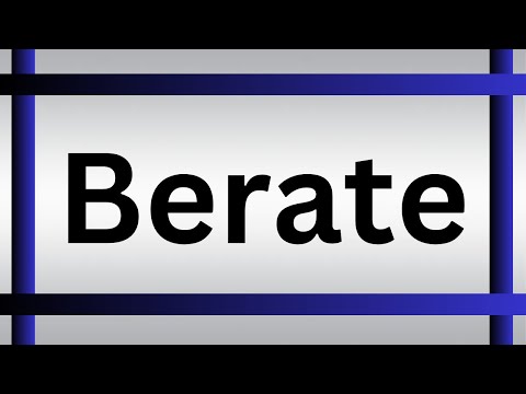 How To Pronounce Berate | What Is The Meaning Of Berate