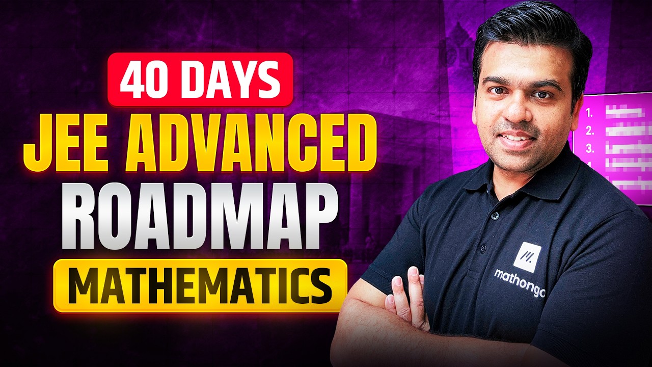 40 Days Roadmap for JEE Advanced 2026 Mathematics | MathonGo