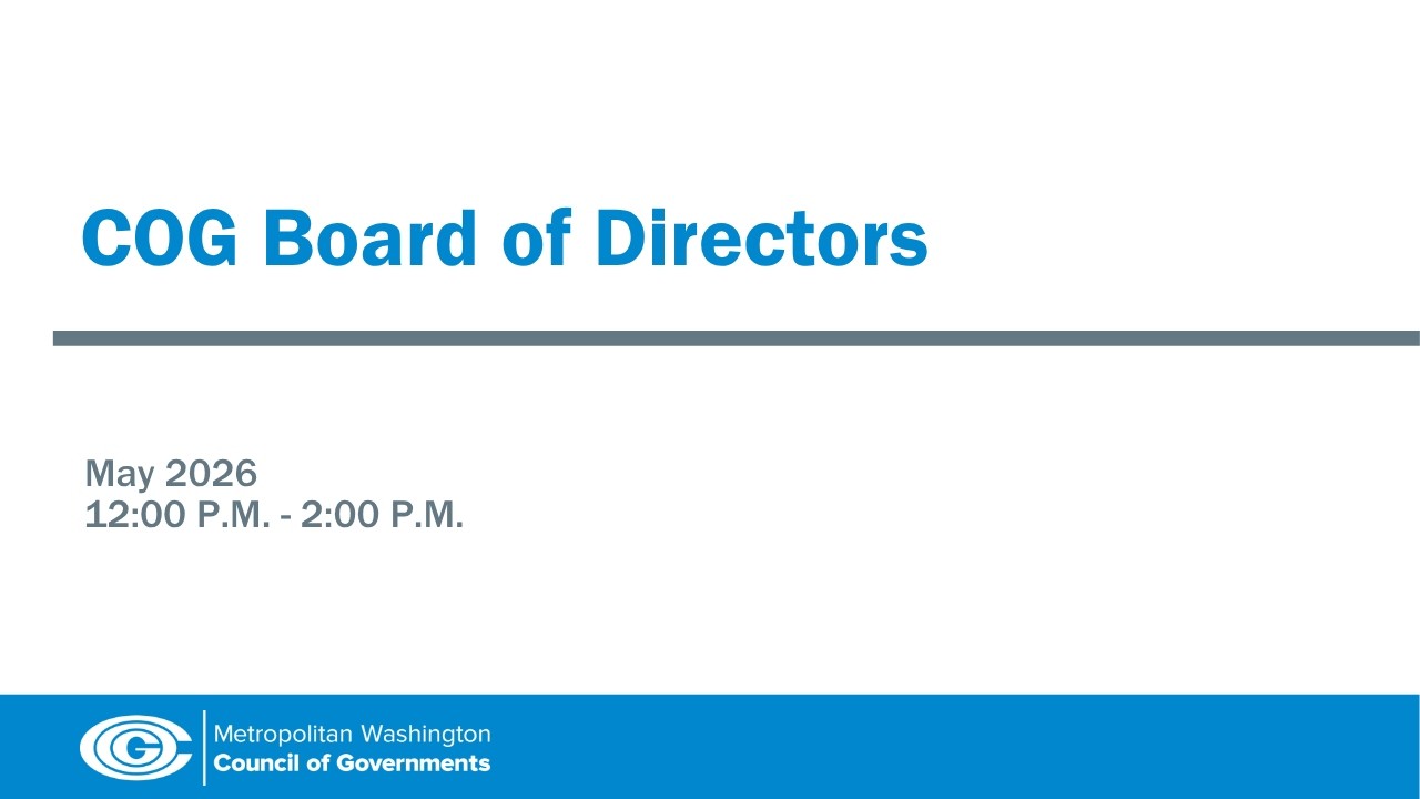 May 2026 COG Board of Directors