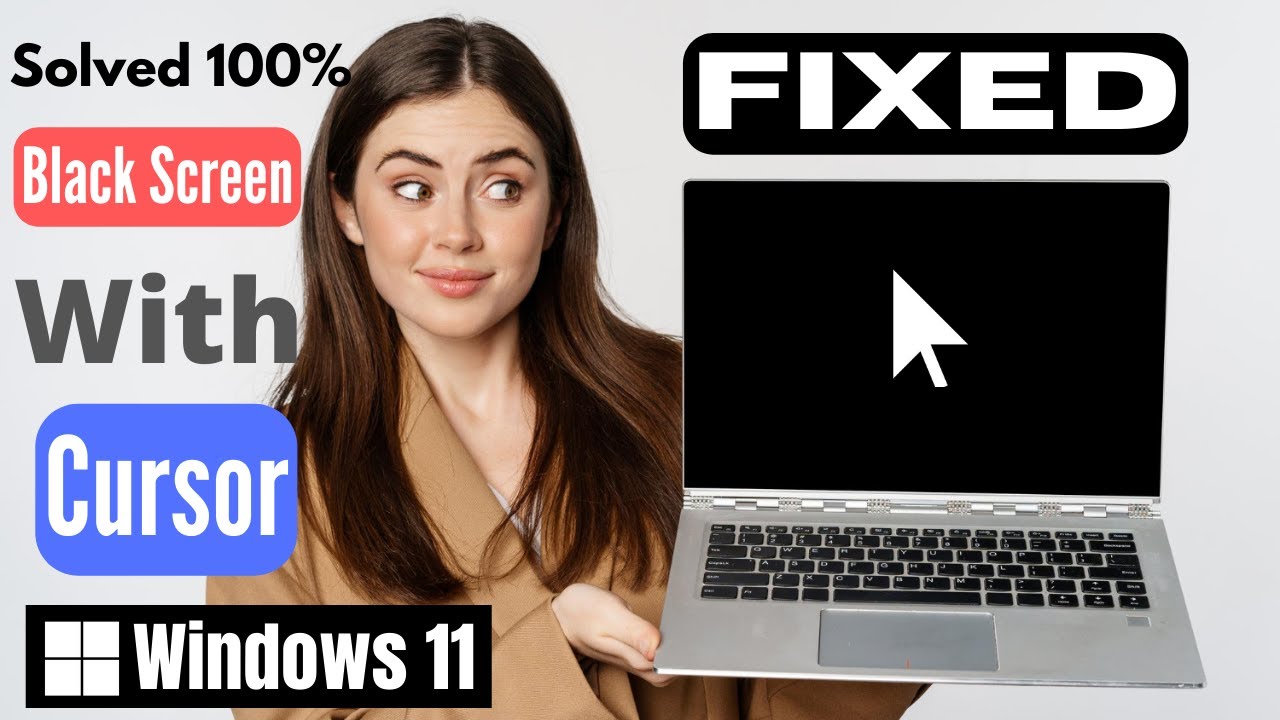 Black Screen With Cursor Windows 11 ( 2025 )  | FIXED 100% Black Screen with Cursor