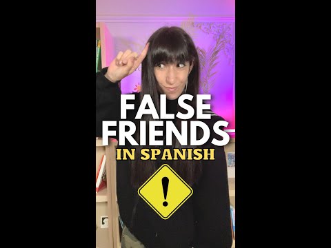 False friends in Spanish