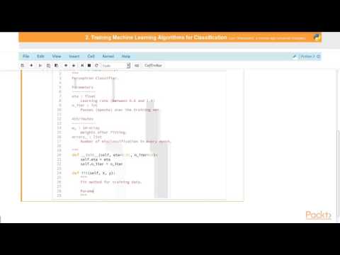 Learn Python Machine Learning Part 1 Implementing a Perceptron Algorithm in Python | packtpub ...
