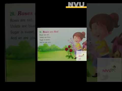 🌹✨ "Roses Are Red" | A Beautiful and Timeless Poem for Kids 🌈 #learningpoem