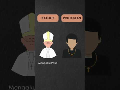 Inilah Perbedaan Agama Katolik dan Protestan #shorts