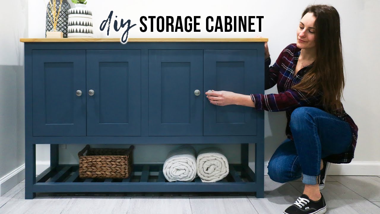 DIY Sideboard Cabinet (With Storage!)
