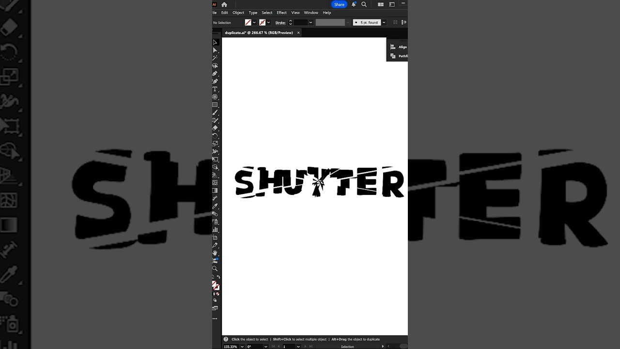 Adobe Illustrator 2025 Tutorial: Create Stunning Broken Glass Text Effect