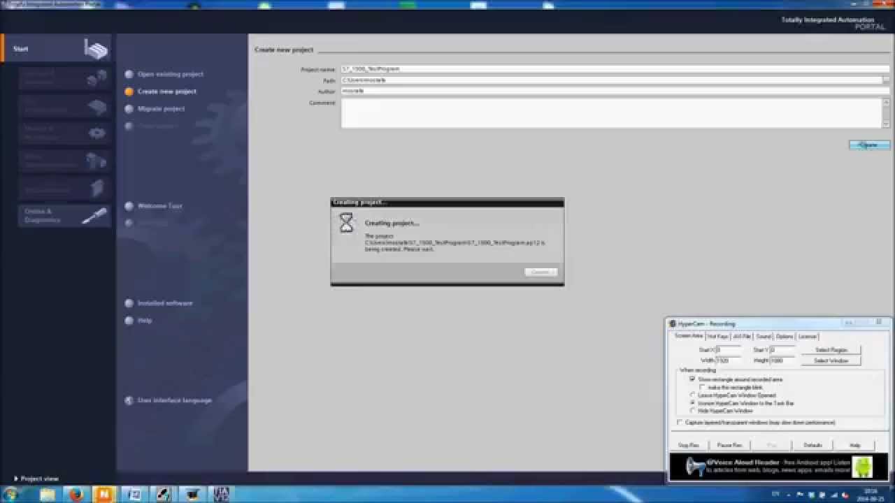 Getting started with TIA portal and Siemens PLC S7-1500