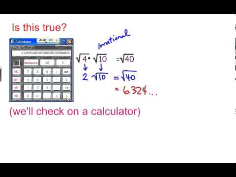 Simplify Square Roots 4 5 and 9 2
