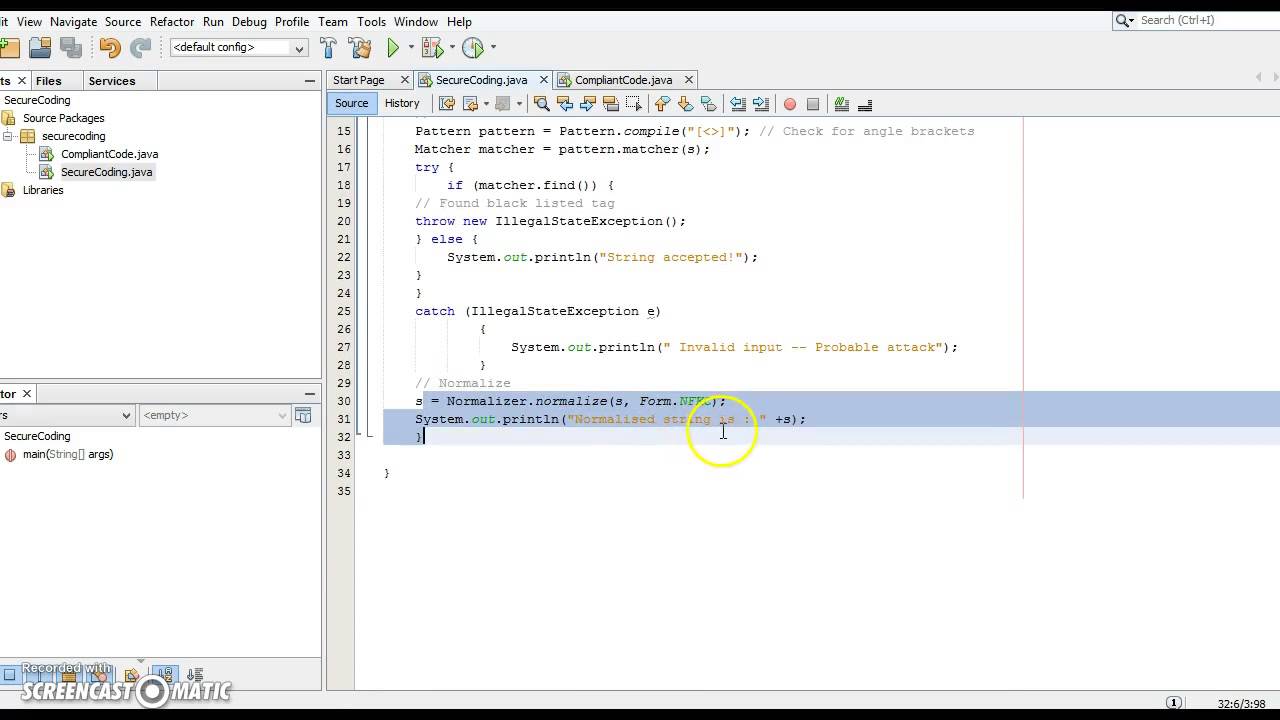 IIITD Secure Coding Java Rule: IDS01-J