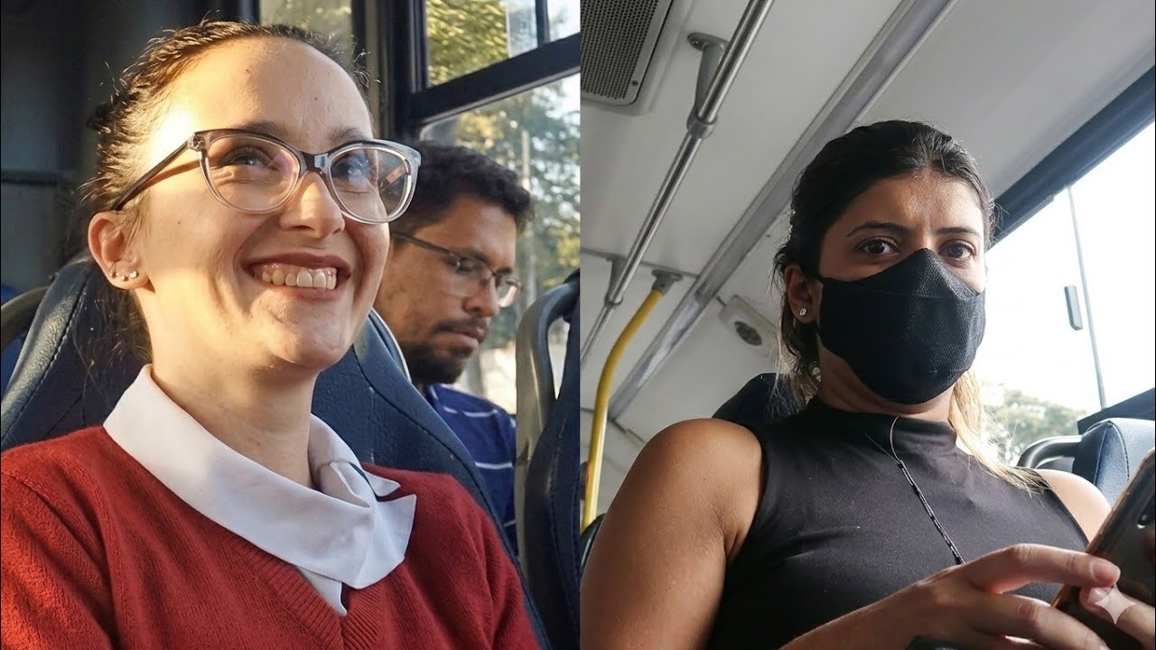 Bulge reaction social experiment latina bus compilation 