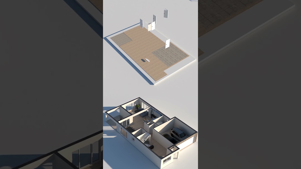 Blender 3D Floor Plan Made Easy! #3d #renderings #3darchitecturalrendering