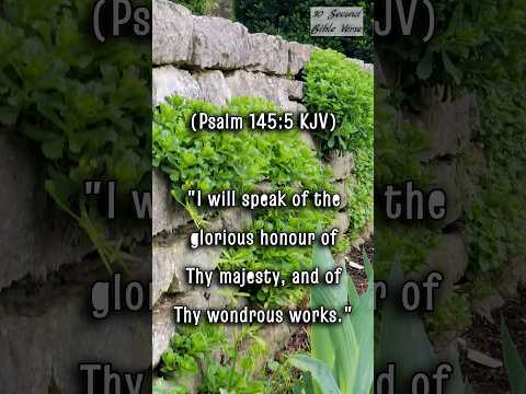 Psalm 145:5 KJV #LetsTalkAboutJesus #IChooseToPraise #SpeakingGood #GiveGodGlory #BibleTruth