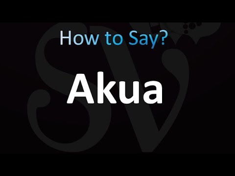 How to Pronounce Akua (CORRECTLY!)