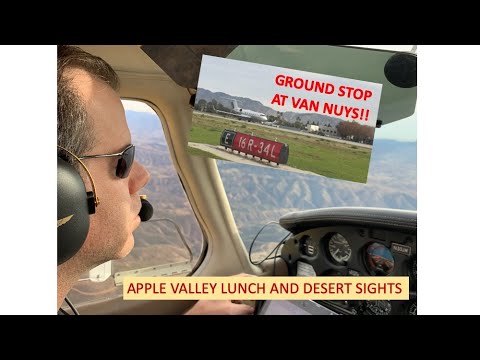 KVNY GROUND STOP!! Flight to Apple Valley | ATC | Multi-Cam