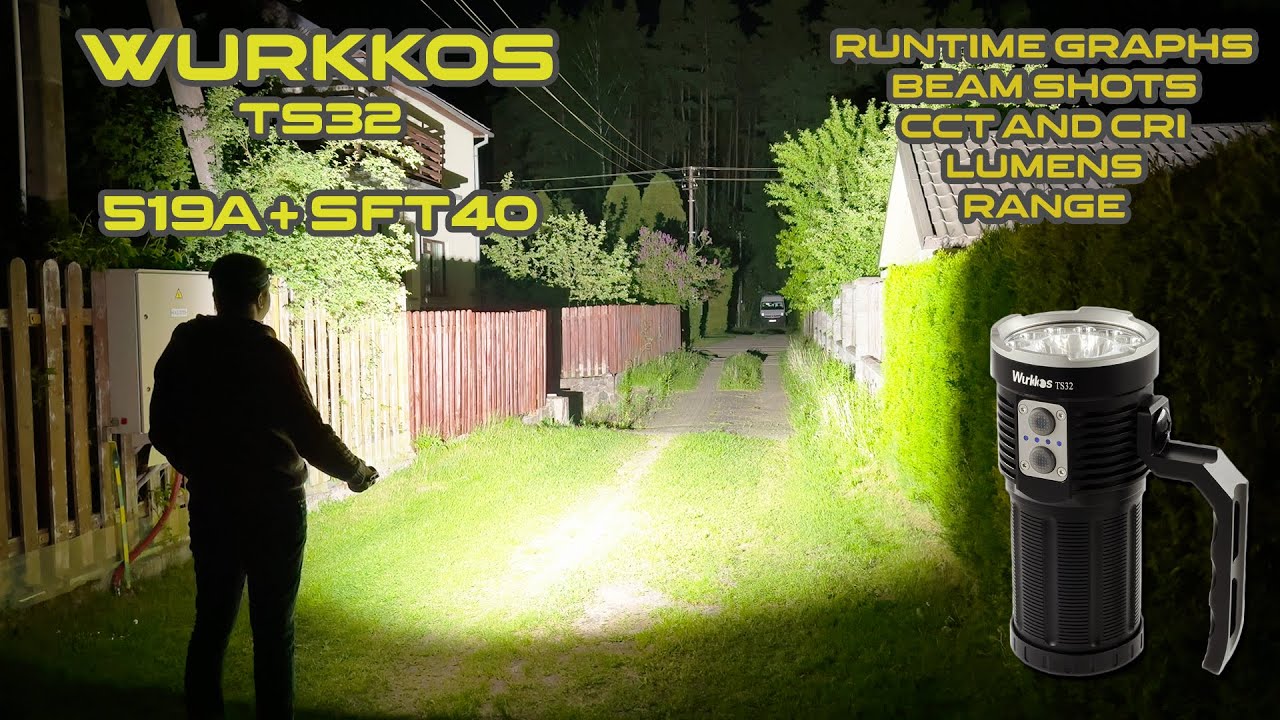 [Review] Wurkkos TS32 519A+SFT40 flashlight - 21700 Flashlights ...