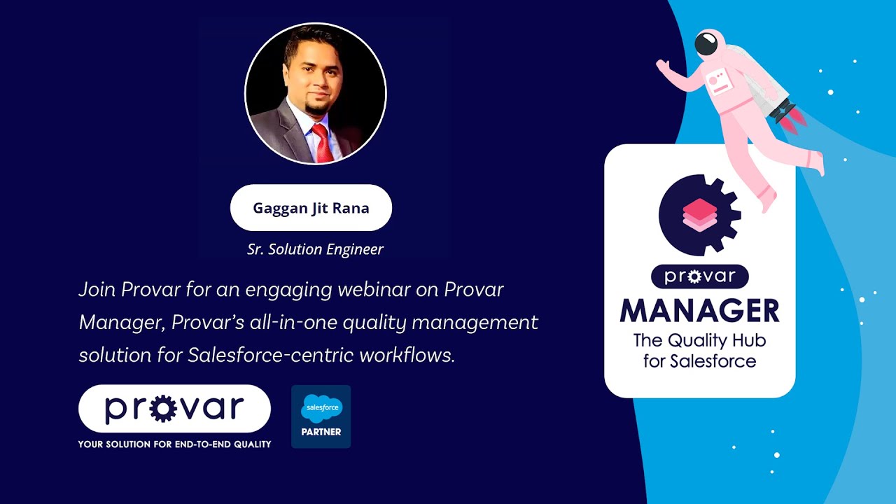 Provar Manager Demo - Provar Webinar