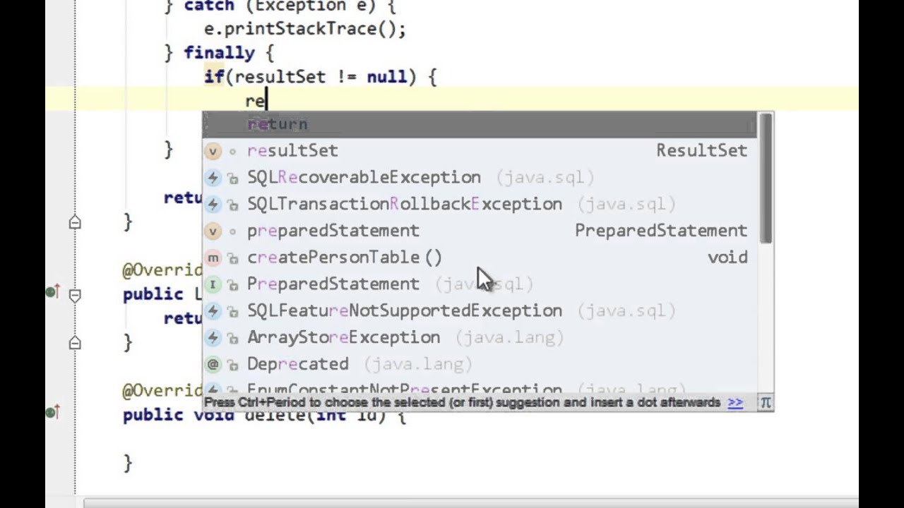Java and JDBC tutorial #4: Select single value