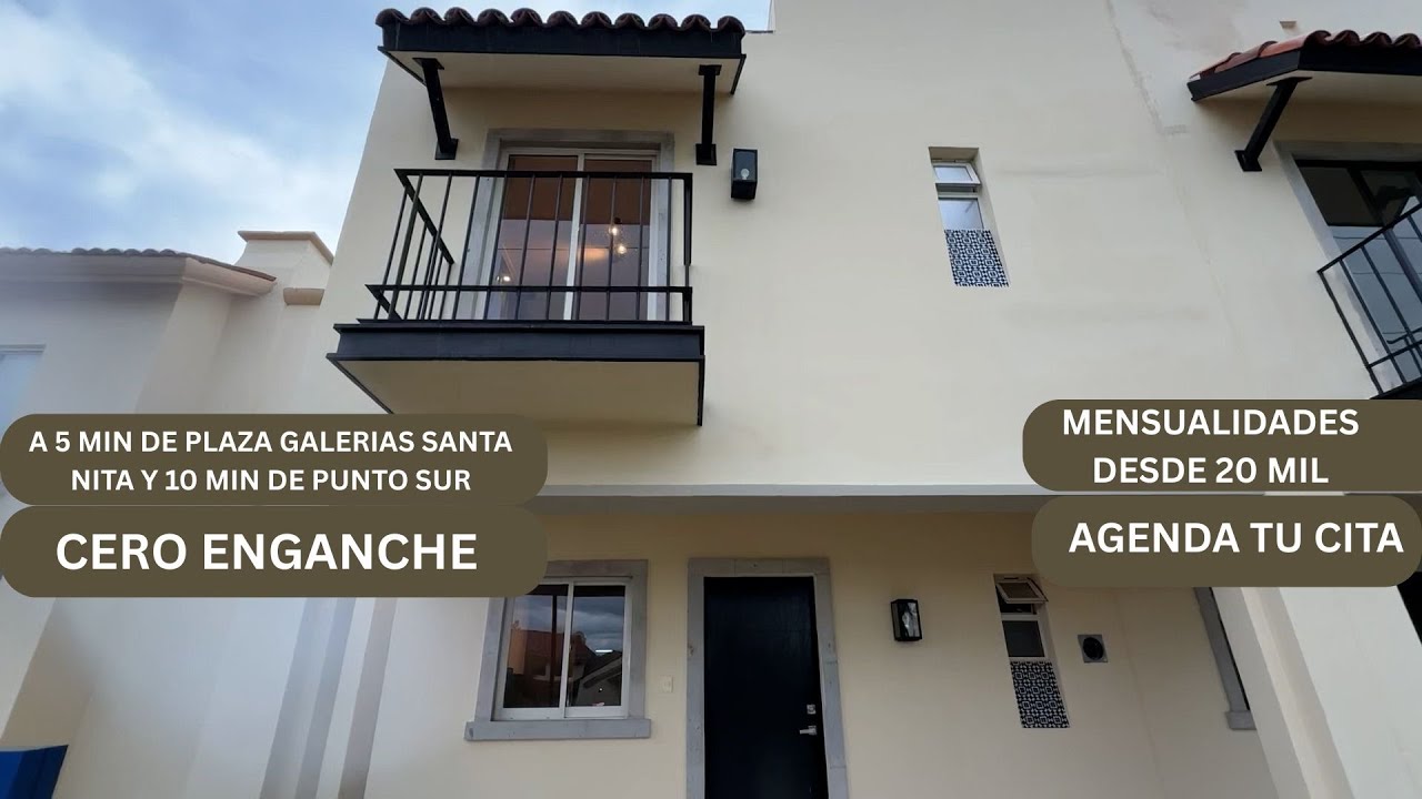 Houses for SALE in Guadalajara with zero down payment, 5 minutes from Plaza Galerias Santanita