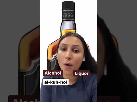 Pronunciation of alcohol and liquor. #pronunciation #alcohol #liquor #learnenglish #ielts #canada