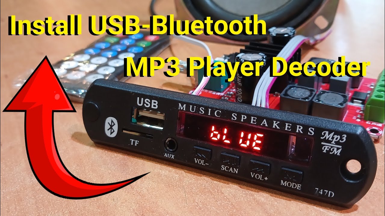 how to install Bluetooth MP3 Player Decoder for amplifier