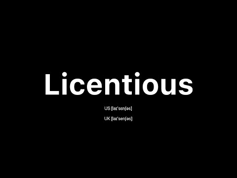 How to Pronounce Licentious: πΊπΈ American English vs. π¬π§ British English