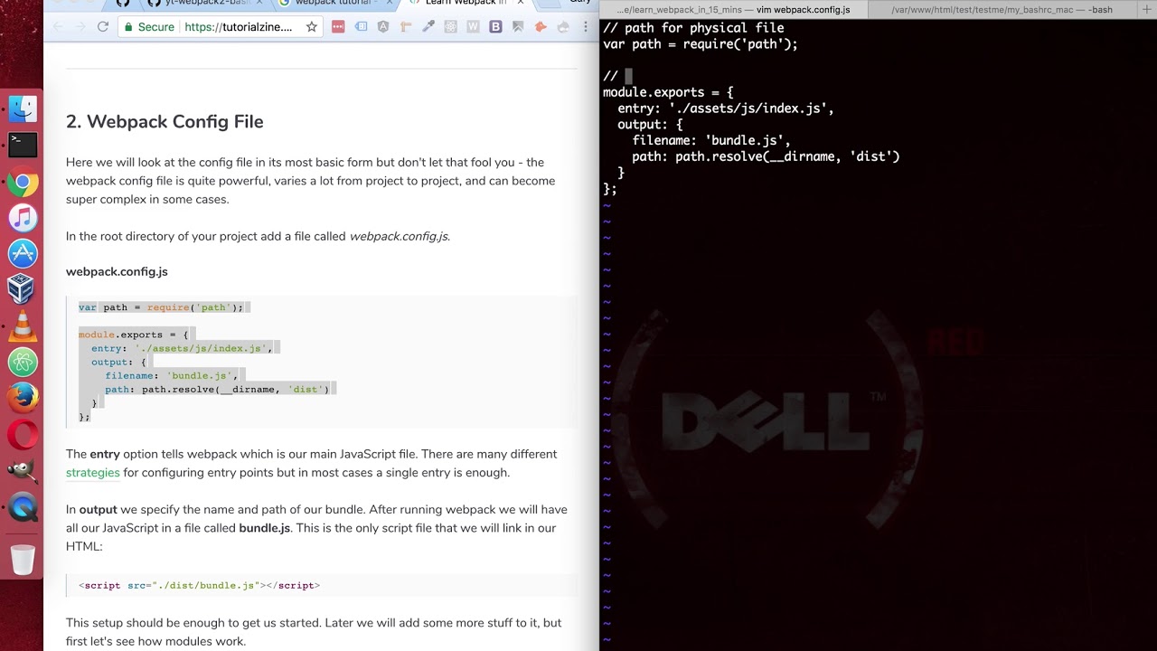 Learn webpack in 15 mins