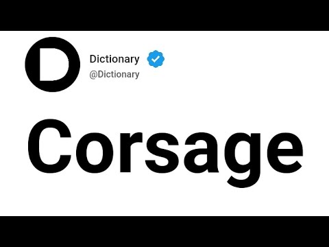 Corsage Meaning In English