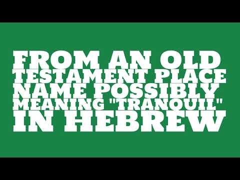 What is the origin of the name Shiloh?