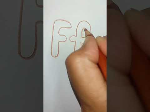 Bubble letters F & f | calligraphy fonts @PaintTheFont #shorts #ytshorts #bubble #viral