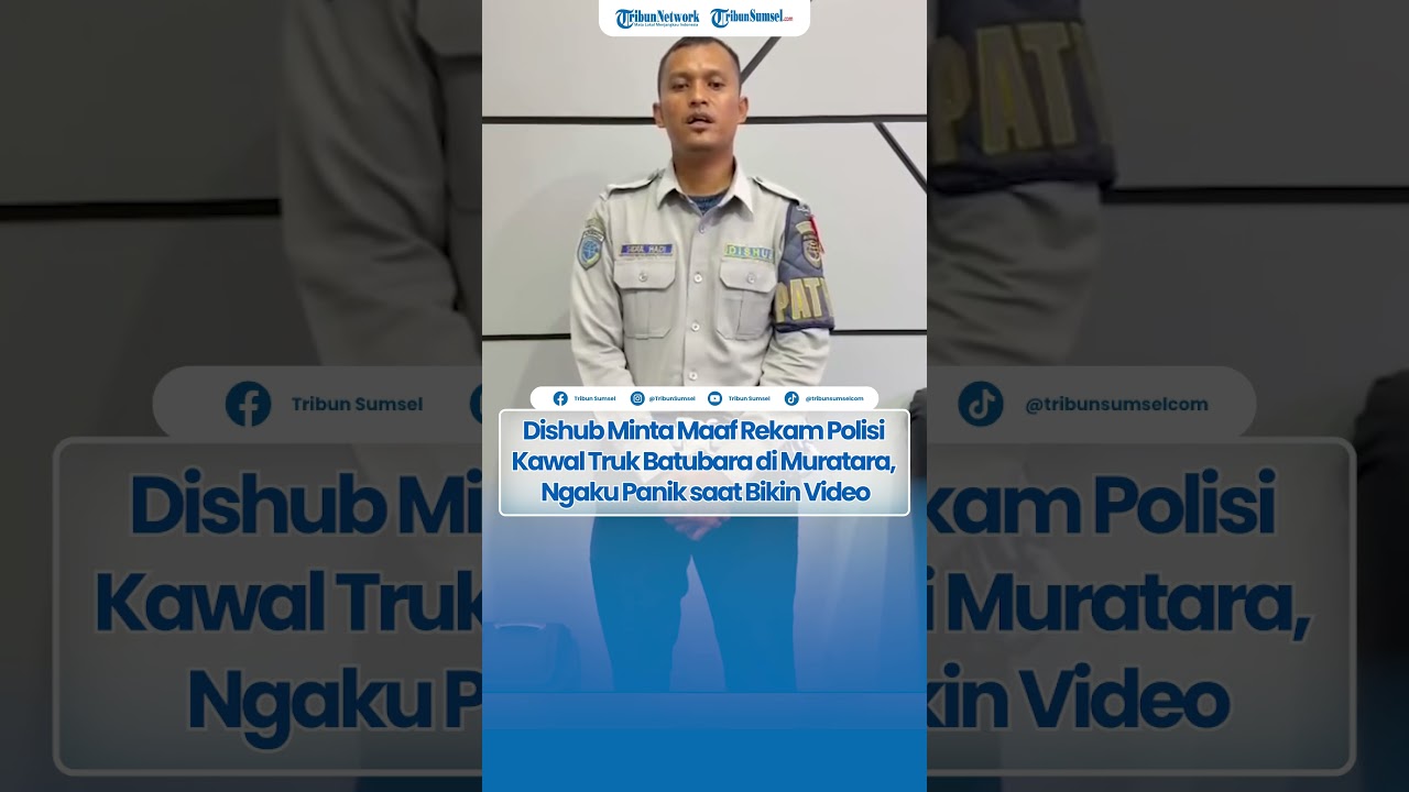 Dishub Minta Maaf Rekam Polisi Kawal Truk Batubara di Muratara, Ngaku Panik saat Bikin Video