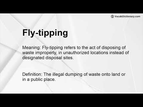 Fly-tipping Meaning